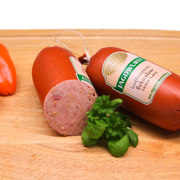 Herzhafte Jagdwurst aus eigener Herstellung - Landfleischerei Schmelz ...
